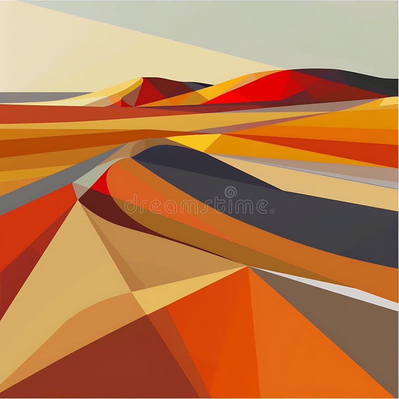 AI-Created Abstract Geometric Art with Complex Shapes and Innovative ...
