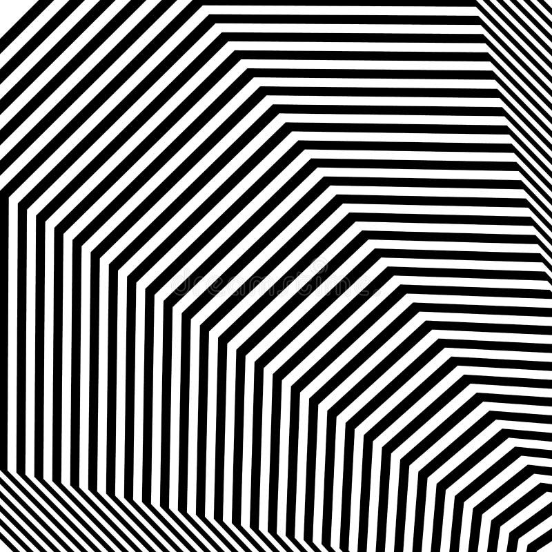 Abstract Geometric Art Image. Monochrome, Black and White Stock Vector ...