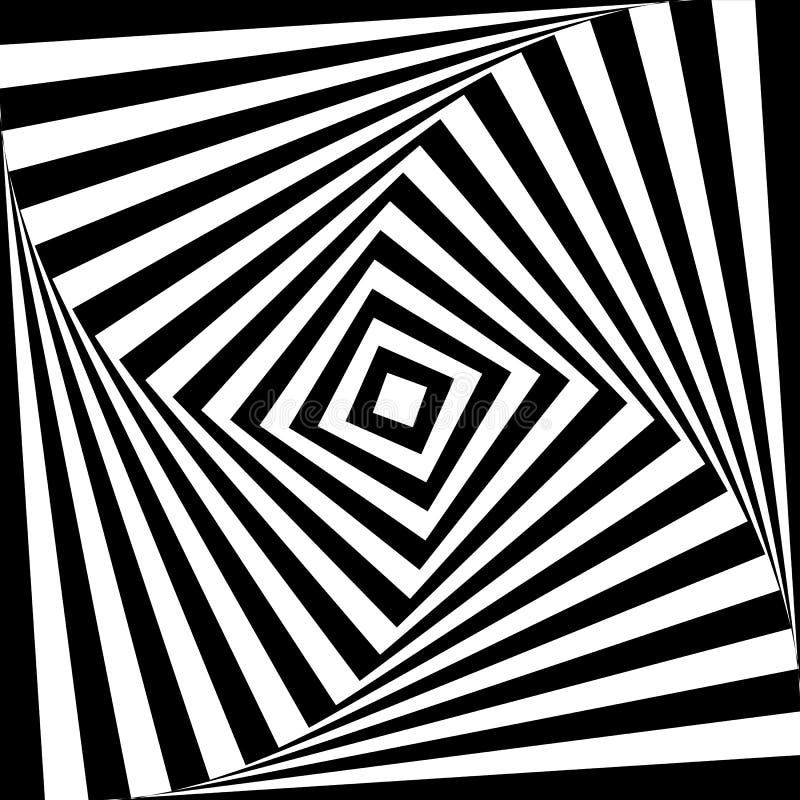 Abstract Geometric Art Image. Monochrome, Black and White Stock Vector ...