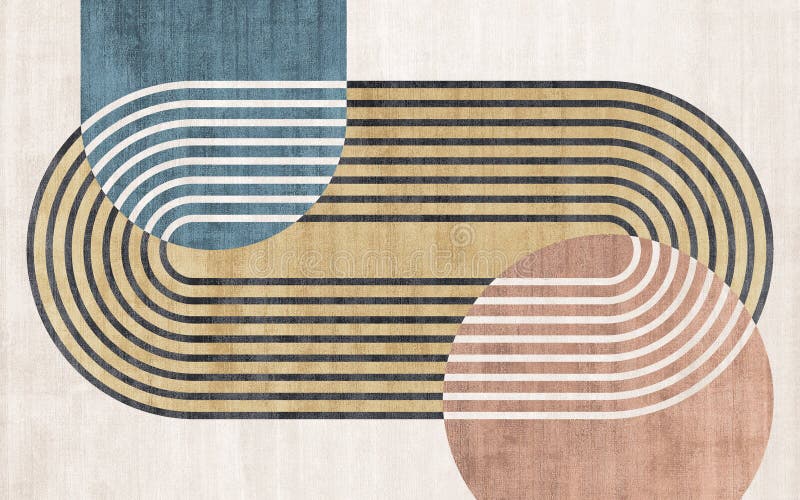 Abstract Geometric Art Patterns, Modern Simple Carpet Background. Stock ...