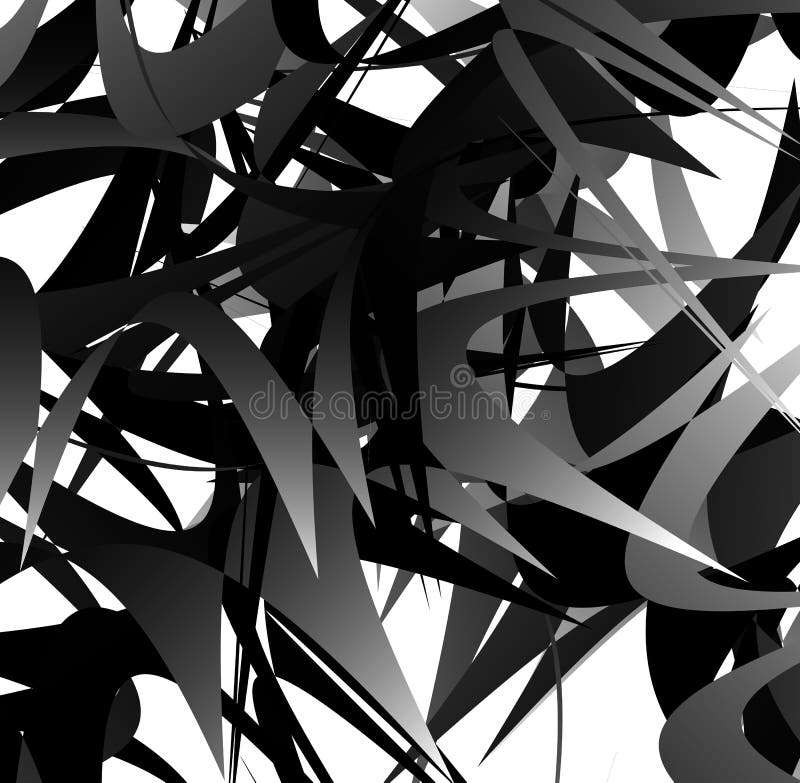 Abstract Geometric Art with Random, Scattered Shapes Stock Vector ...