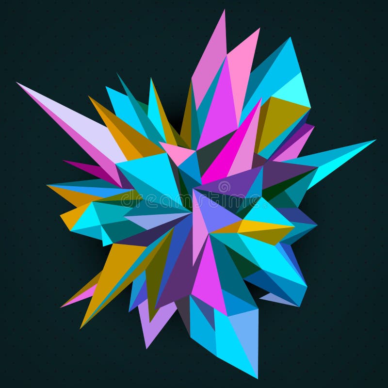 Abstract Geometric Asymmetric Form Design Stock Illustration ...