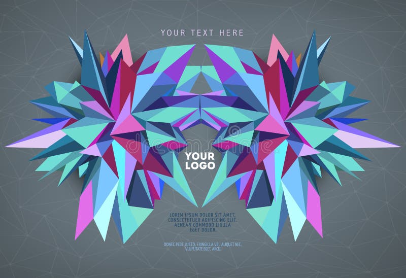 Abstract Geometric Asymmetric Form Design. Stock Vector - Illustration ...