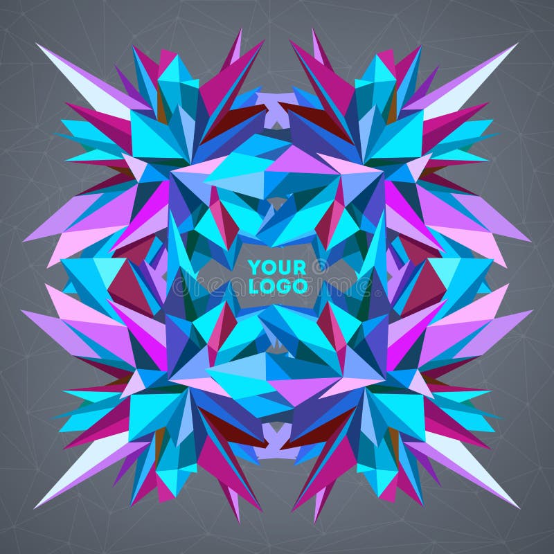 Abstract Geometric Asymmetric Form Design Stock Vector - Illustration ...