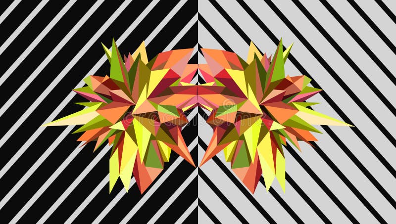 Abstract Geometric Asymmetric Form Design. Stock Vector - Illustration ...