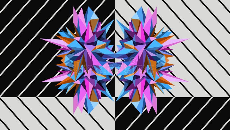 Abstract Geometric Asymmetric Form Design. Stock Vector - Illustration ...