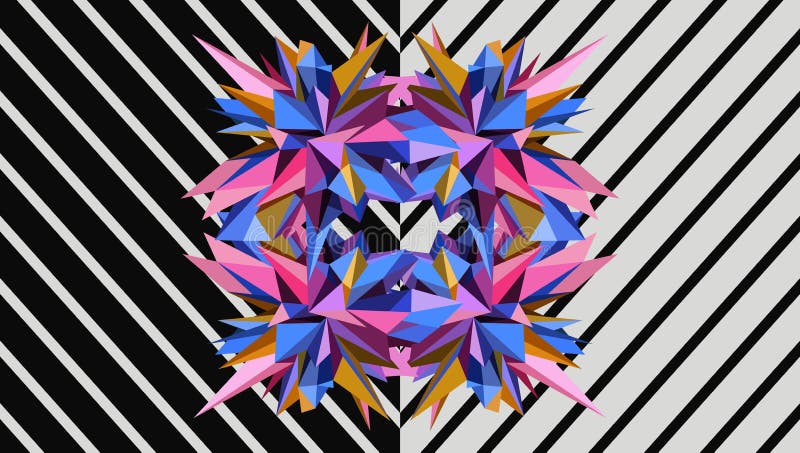 Abstract Geometric Asymmetric Form Design. Stock Vector - Illustration ...