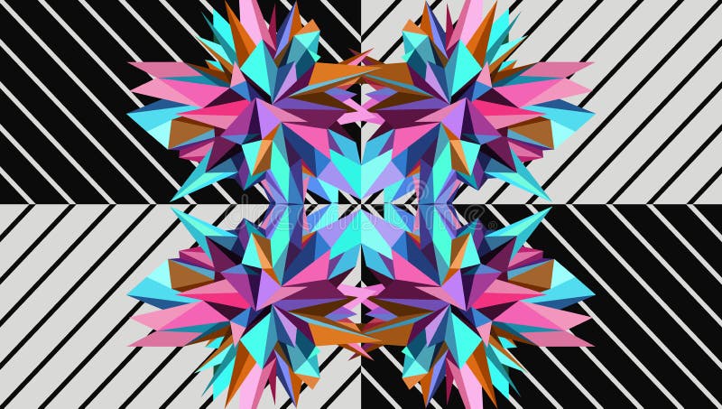 Abstract Geometric Asymmetric Form Design. Stock Vector - Illustration ...