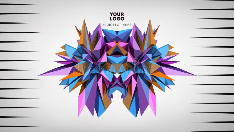 Abstract Geometric Asymmetric Form Design. Stock Vector - Illustration ...