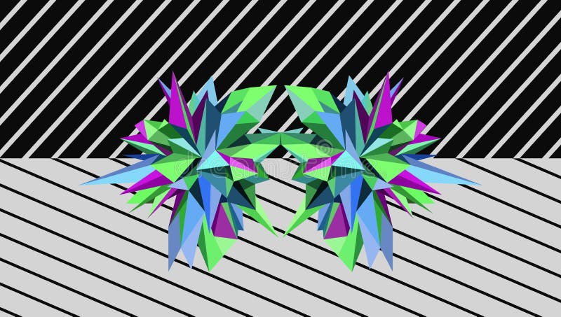 Abstract Geometric Asymmetric Form Design Stock Illustration ...