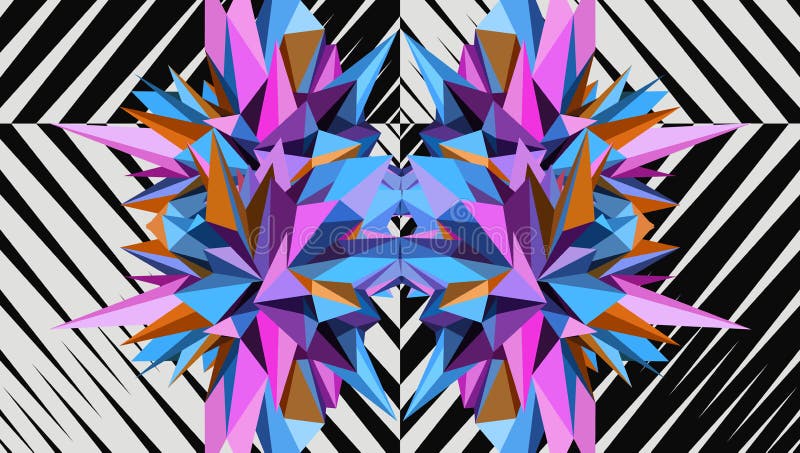 Abstract Geometric Asymmetric Form Design Stock Vector - Illustration ...