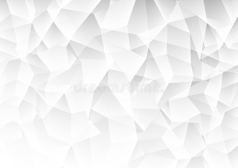 Abstract White and Grey Geometric. Low Polygon Design Background Stock ...