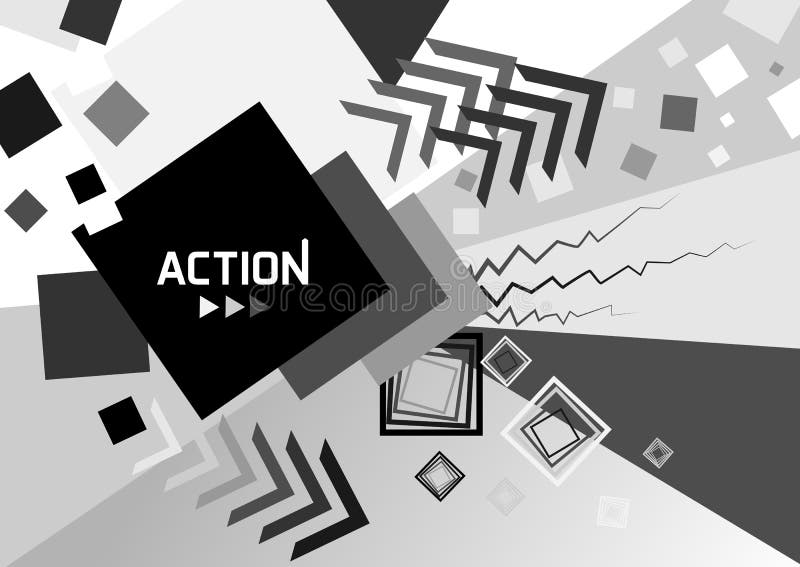 Abstract Geometric Background. Action. Stock Vector - Illustration of ...