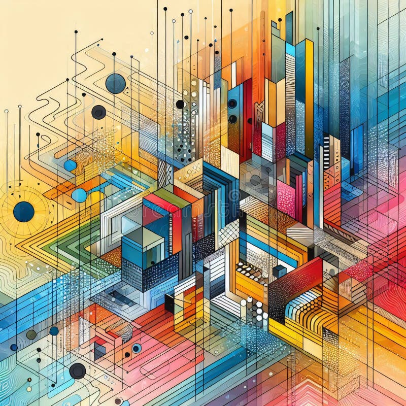 Abstract and Geometric Background Stock Illustration - Illustration of ...