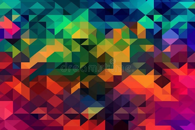 Abstract Geometric Background. AI Generative Stock Illustration ...