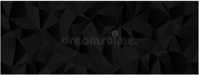 Abstract Geometric Background with Black Polygonal Pattern for Modern ...
