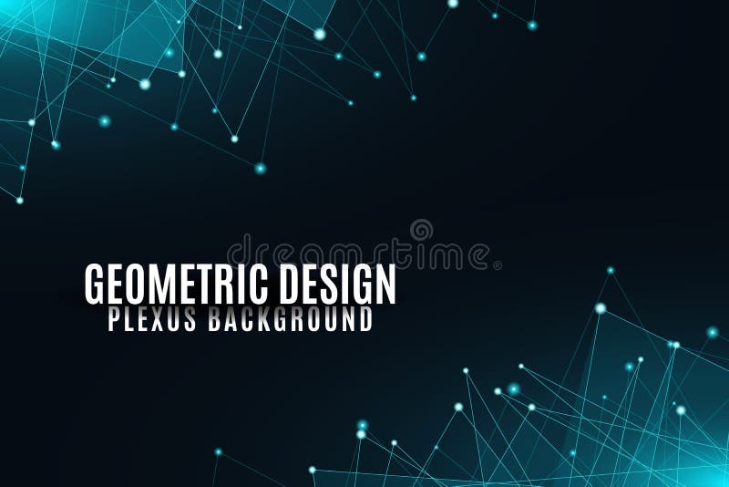 Abstract Geometric Background. Blue Glowing Connected Triangles on a ... Abstract Geometric Background. Blue Glowing Connected Triangles on a ...