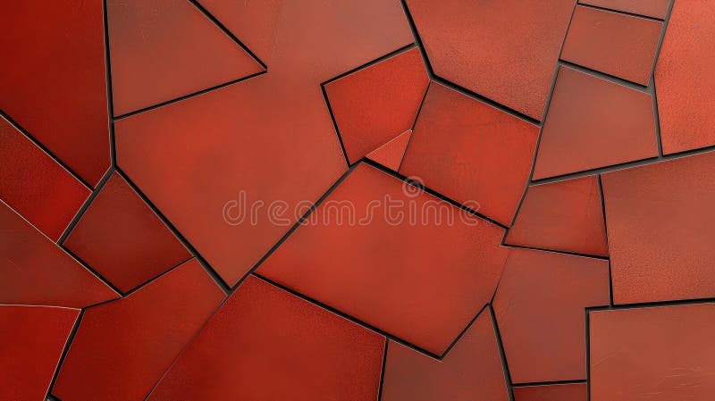 Abstract Geometric Background with Bold Red Panels and Smooth Textures ...
