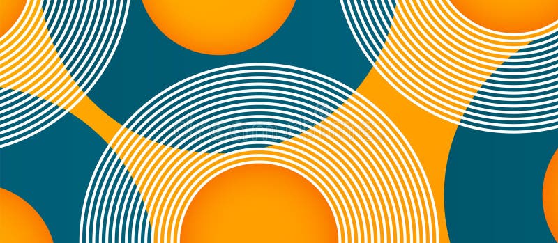 Abstract Geometric Background. Circle Graphic. Circular Lines Pattern ...