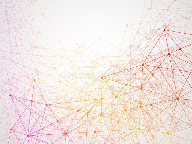 Abstract Geometric Background with Connecting Stock Vector ...