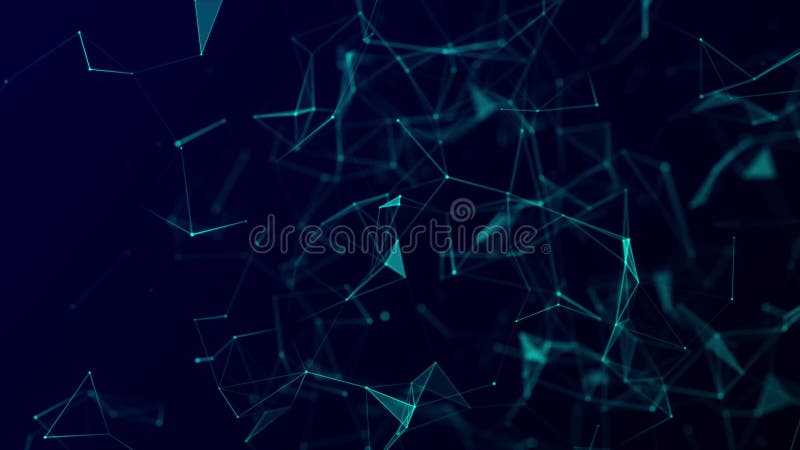 Abstract Geometric Background with Connecting Points and Lines ...