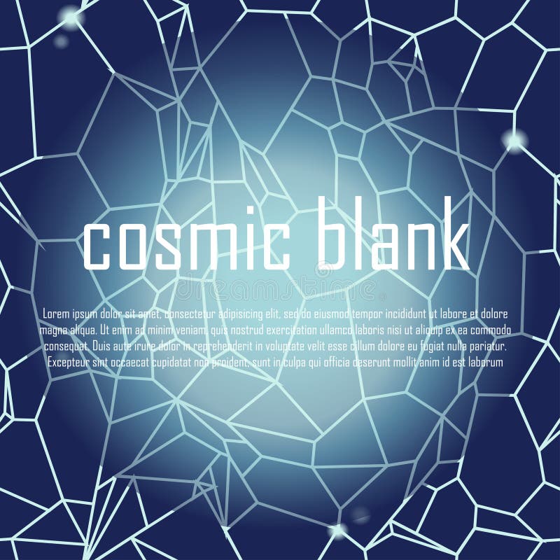 Abstract Geometric Background in Cosmic Style Stock Vector ...