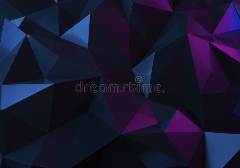 Abstract Geometric Background with Dark Blue and Purple Polygons Stock ...