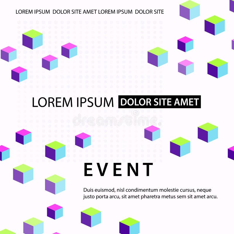 Abstract Geometric Background Design. Minimalist Style. Stock Vector ...