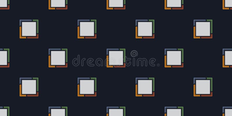 Abstract Geometric Background Design, Rows of Many Colorful Rectangular ...
