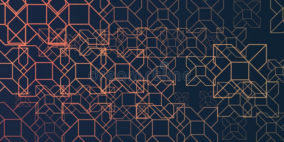 An Abstract Geometric Background Featuring an Intricate Pattern of ...