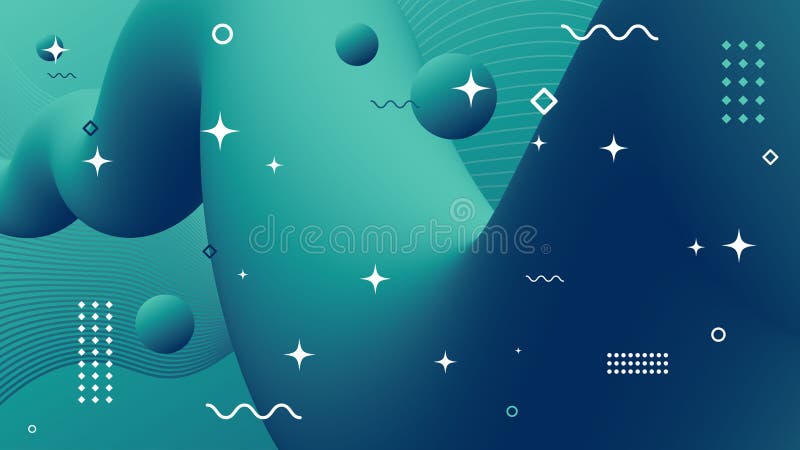 Abstract Geometric Background of Flowing Element Trend Design Stock ...