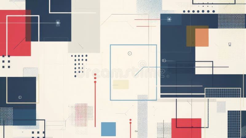 Abstract Geometric Background in the Form of Different Rectangles ...