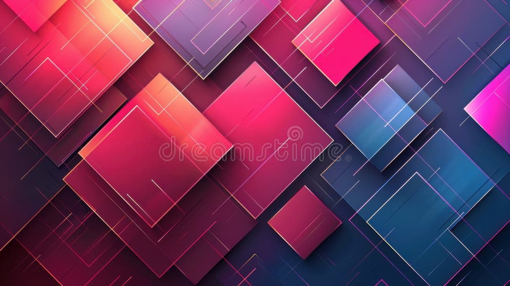 Abstract Geometric Background in the Form of Different Rectangles ...