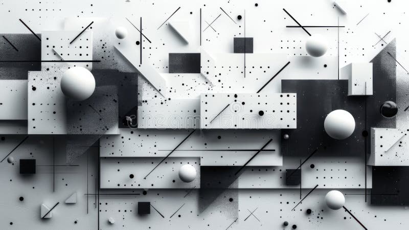 Abstract Geometric Background in the Form of Different Rectangles ...