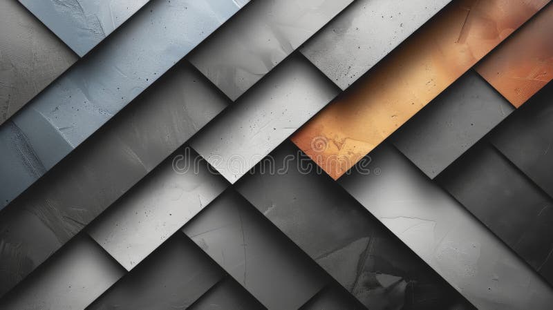 Abstract Geometric Background. Geometry Pattern with Concrete Cube ...
