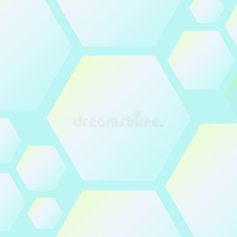 Abstract Geometric Background. Gradient Hexagon Shapes. Vector ...