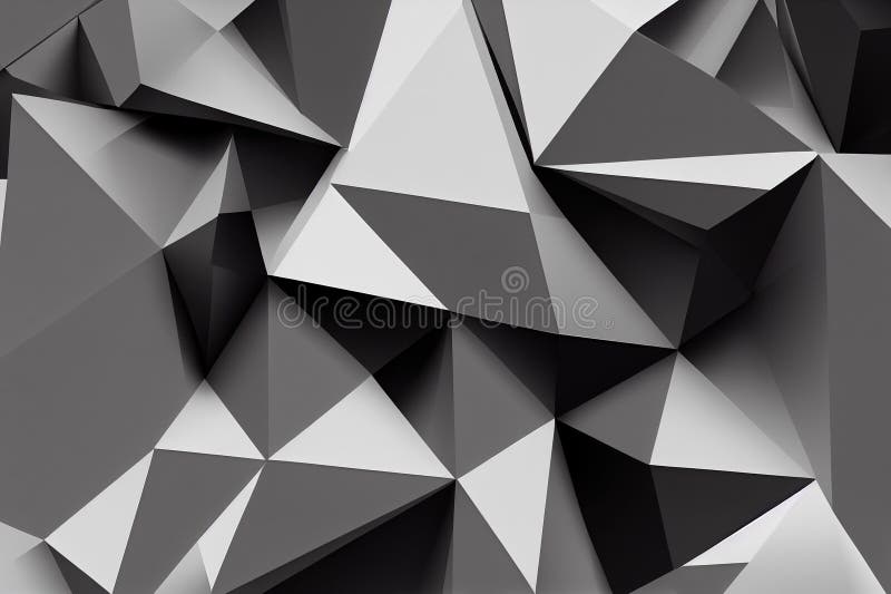 Abstract Geometric Background with Gray Polygonal Shapes Stock ...