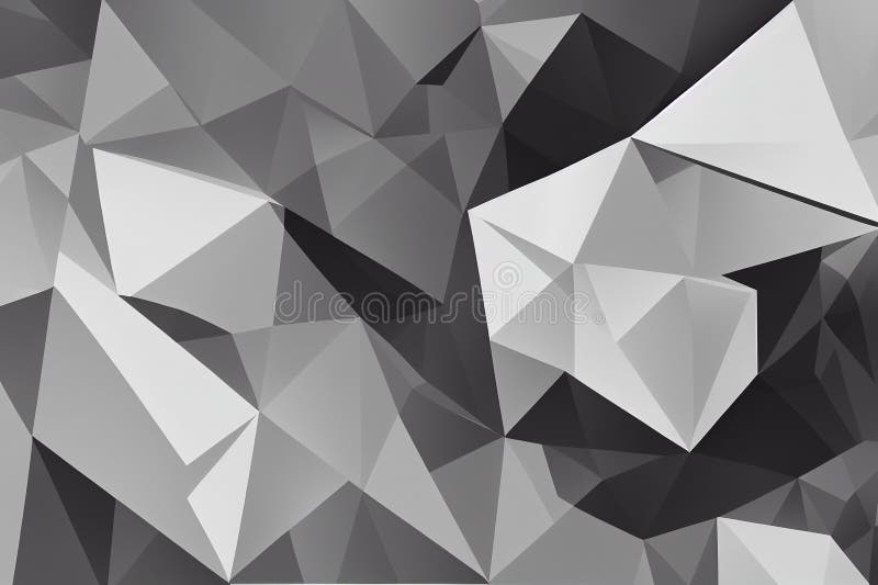 Abstract Geometric Background with Gray Polygonal Shapes Stock ...