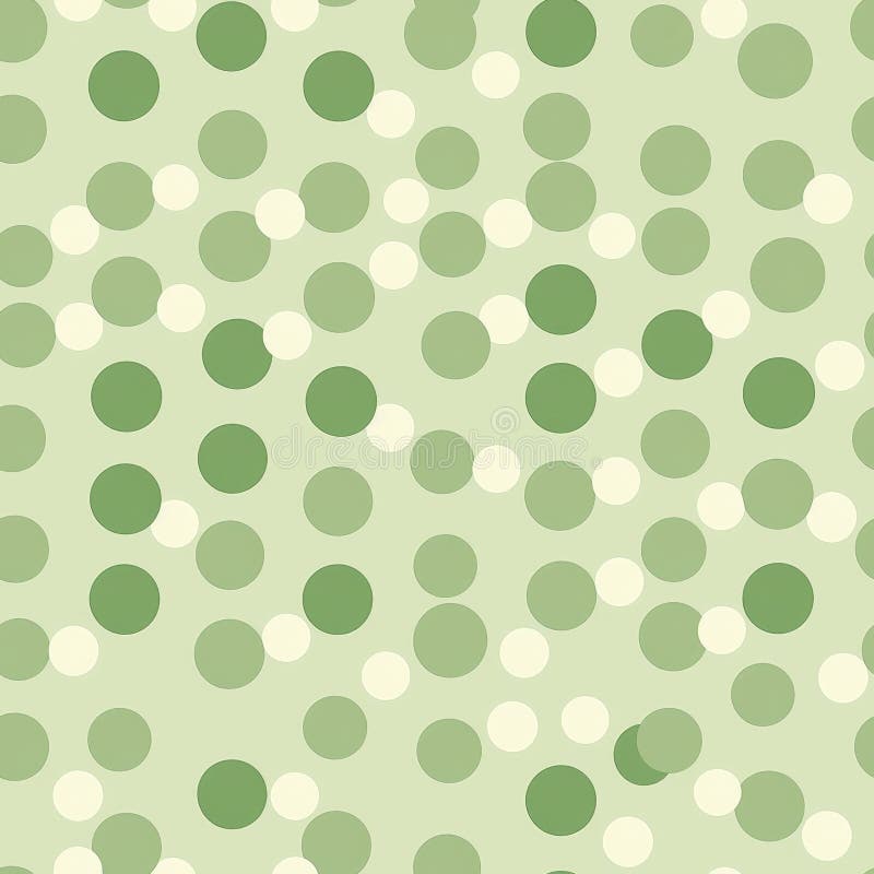 Abstract Geometric Background with Green and White Dots Stock ...
