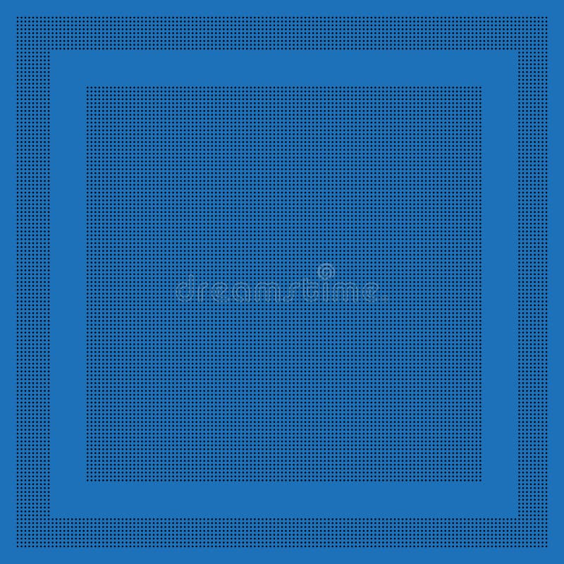 Abstract Geometric Background, Halftone Dark Dots on Blue Background ...