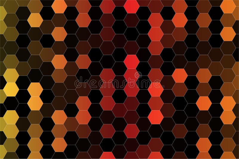 Abstract Geometric Background with Hexagon Line Stock Vector ...
