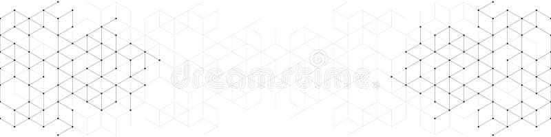 Abstract Geometric Background with a Hexagon Pattern. Hexagonal Shape ...