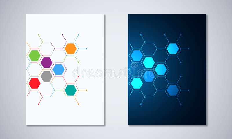 Abstract Geometric Background with Hexagons Shape Pattern for a ...