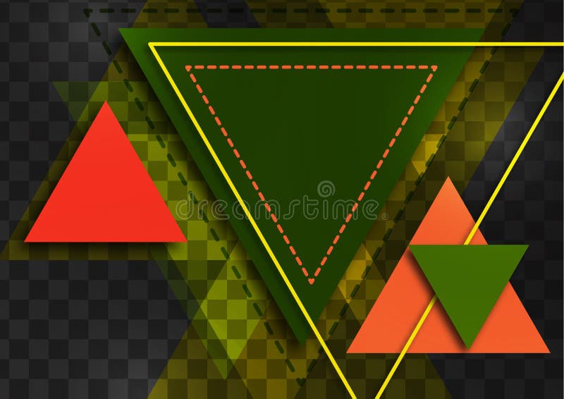 Abstract Geometric Background. Modern Overlapping Triangles. Template ...