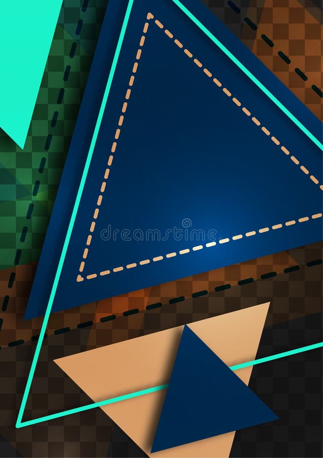 Abstract Geometric Background. Modern Overlapping Triangles. Template ...