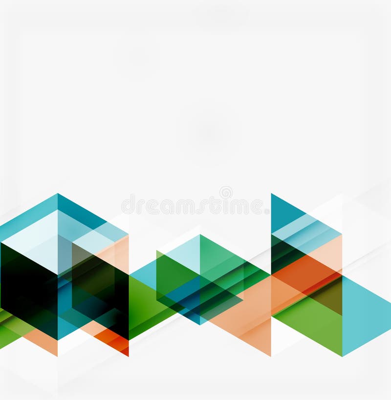 Abstract Geometric Background. Modern Overlapping Stock Vector ...