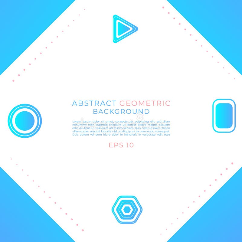Abstract Geometric Background Modern Shape Design Color Gradient Blue ...