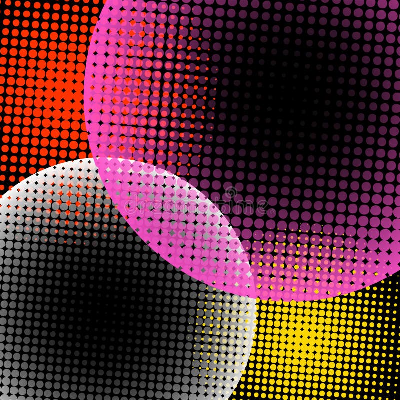 Abstract Background from Multi-colored Circles Consisting of a Set of ...