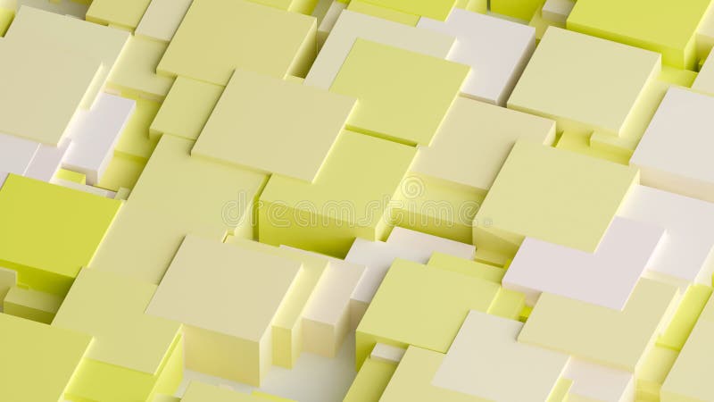 Abstract Geometric Background with Multi-colored 3D Cubes. Modern ...