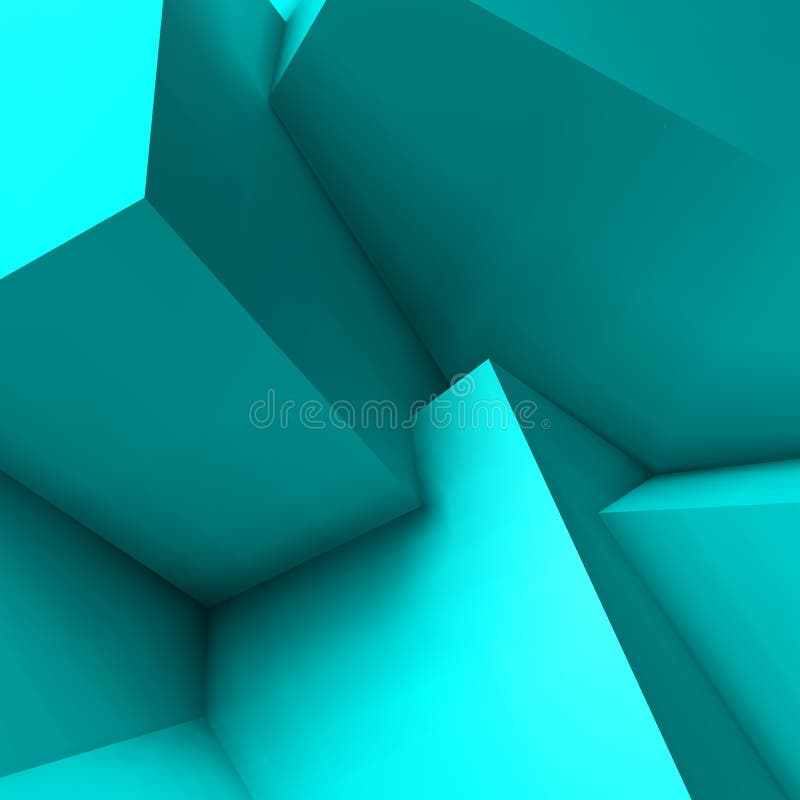 Abstract Geometric Background with Overlapping Cubes Stock Vector ...